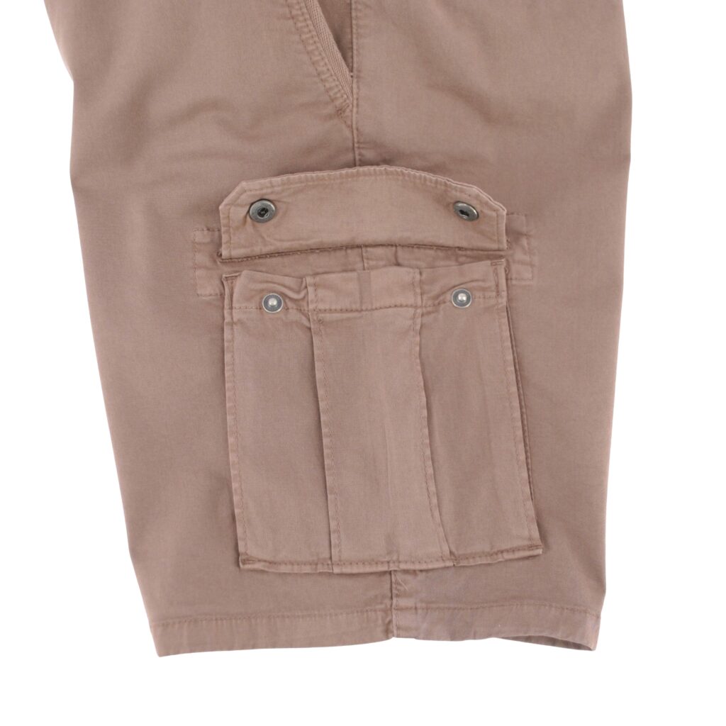 Bermuda cargo homme LCDN rose poudré modèle Jacko - Homm & Gars
